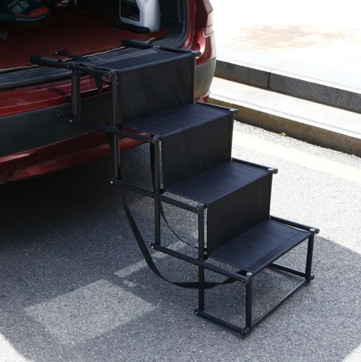 Car Pet Climbing Ladder Outdoor Folding Dog Ladder SUV Car Stairs Pet ...