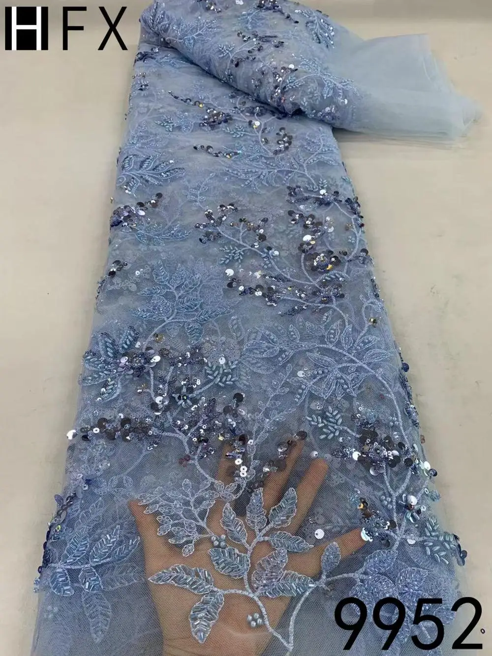 Hfx White African Nigerian French Net Embroidery Tulle Lace Fabric Beautiful Luxurious Heavy ...