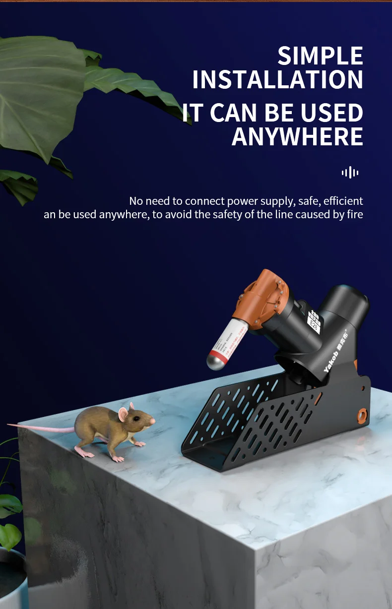 E28 Rodent Killer Gas Pressure Intelligent Automatic CO2 Mouse Trap