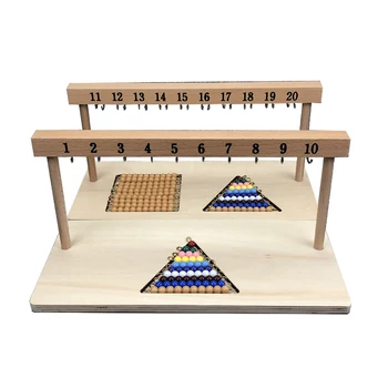 Montessori Bead Bar Hanger Teen Colored Bead Stairs Montessori Math ...