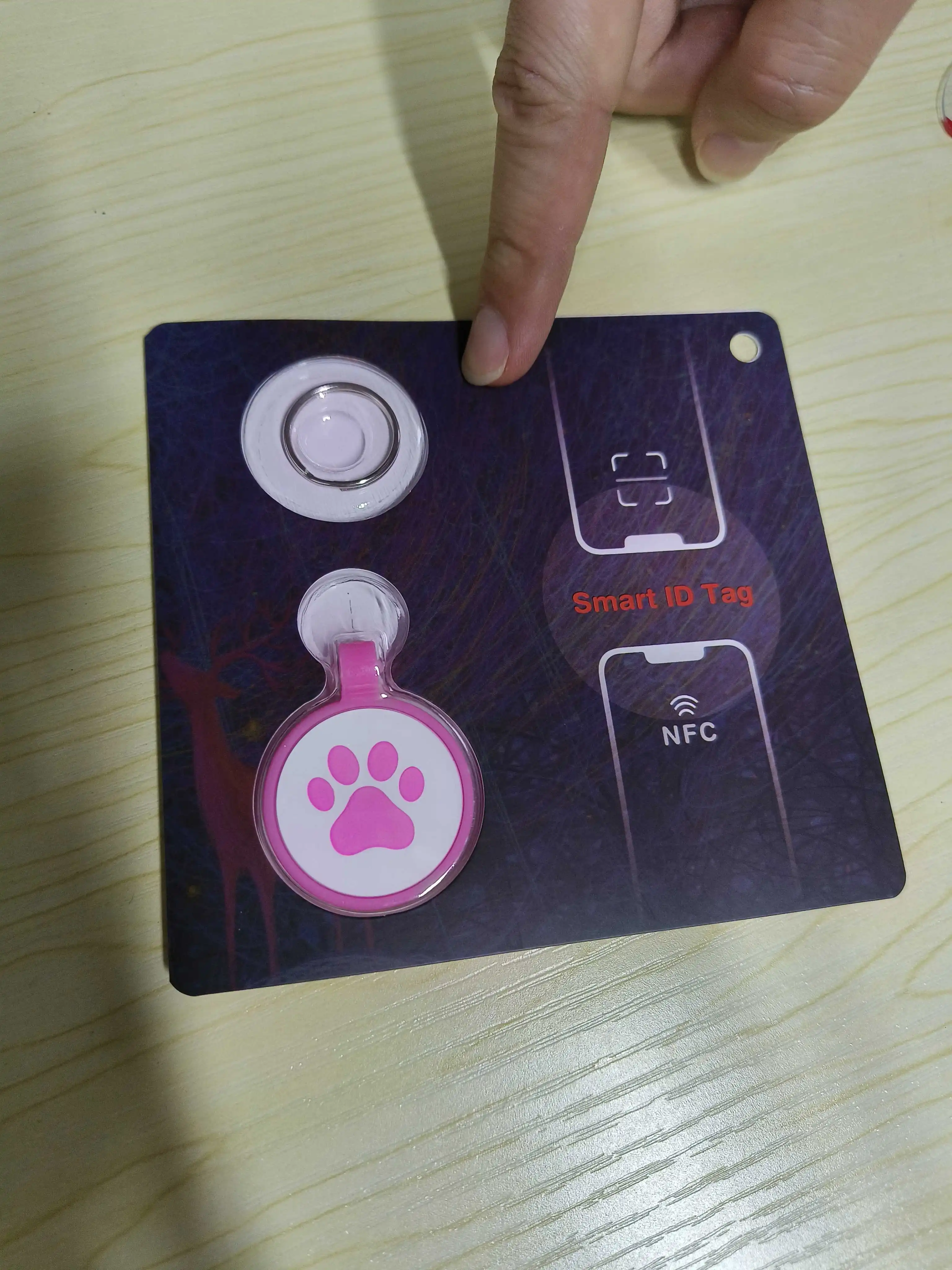 Custom Silicone Nfc Qr Code Slide On Pet Dog Collar Id Tag - Buy ...