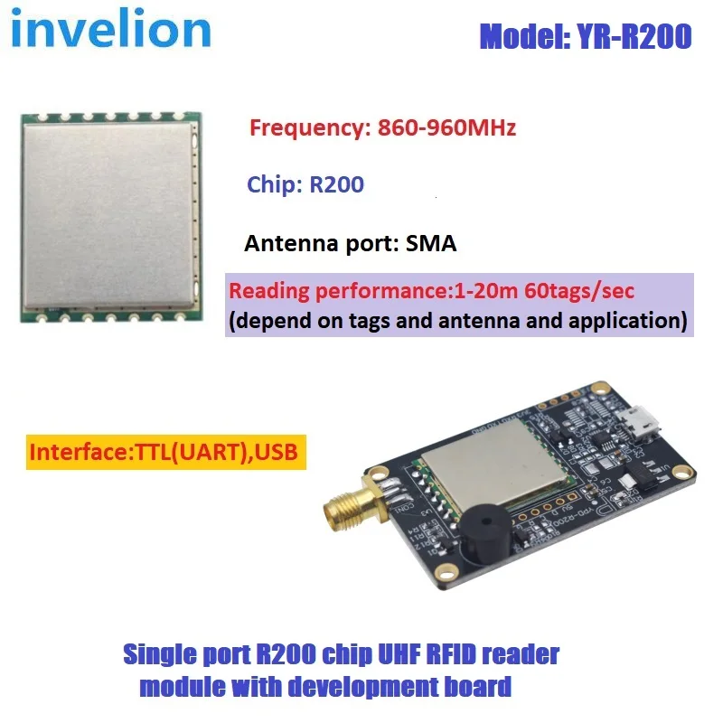 Uhf Rfid Module Ardunio Reader Micro Usb Rfid Uhf Module Ttl Uart For Arduino Raspberry Pi Board ...
