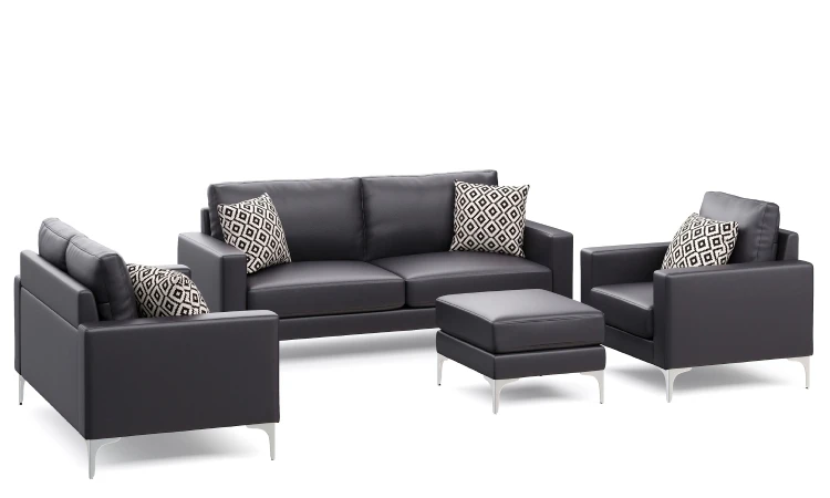 2023 Sofa Modern Home Furniture Nordic Style 3-seaters Couch Leather Sofa Customized Living Room ...