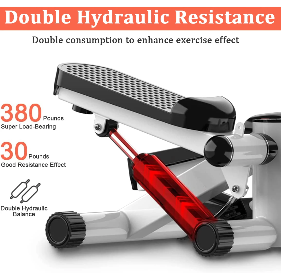 NQ SPORTS Steppers for Exercise, Stair With Mini Aerobic Twist Rope ...