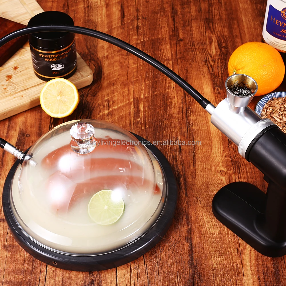 Cocktail Smoker with Dome Lid and Woodchips - Portable Smoking Gun