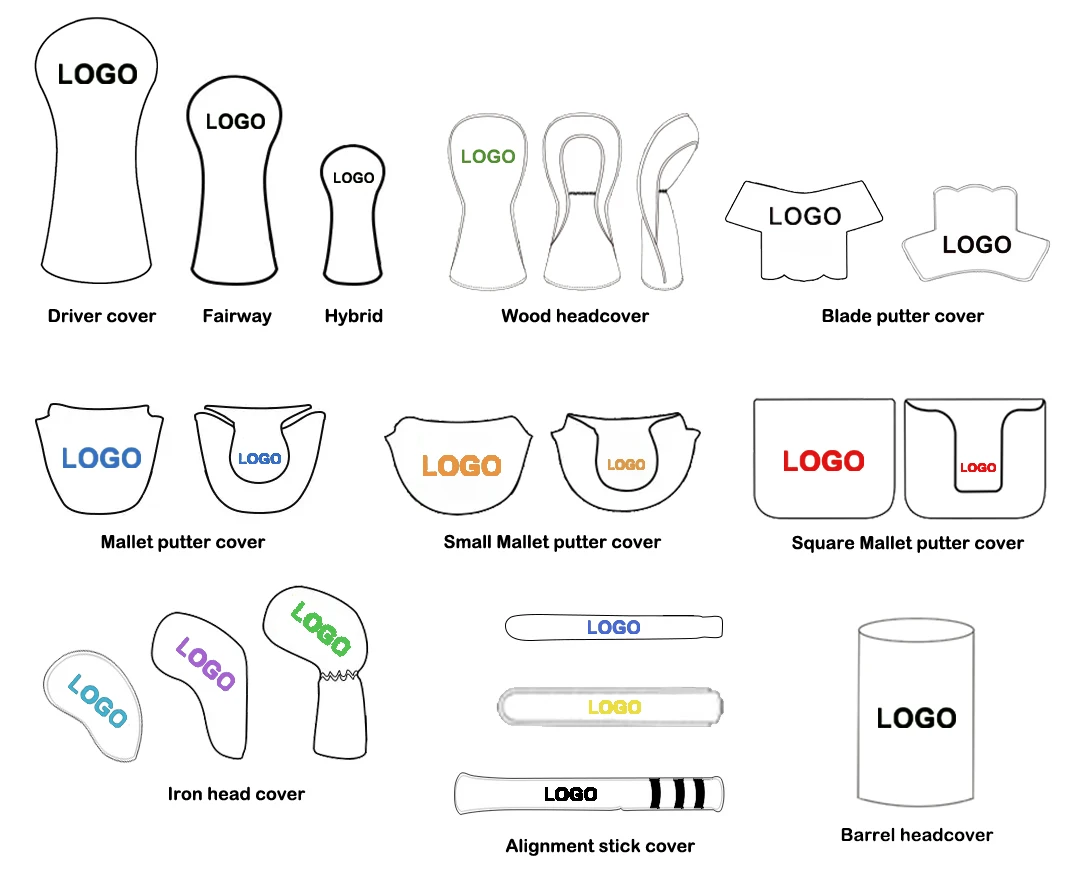 PRIMUS Golf Custom OEM Golf Driver Head Cover Template