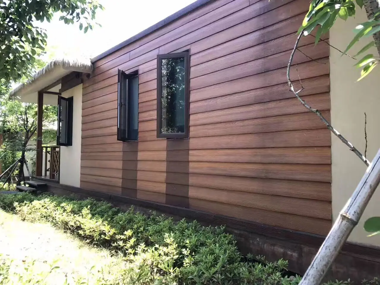 Reinforced Fiber Cement Exterior Wall Panel Cladding Weather Proof ...
