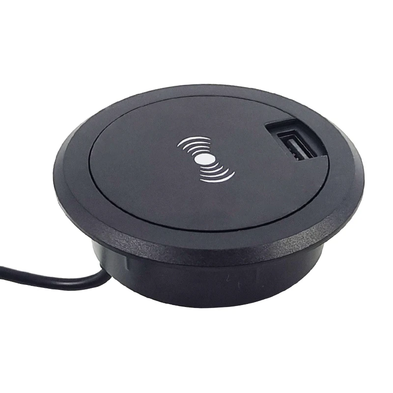 10w Desktop Wireless Fast Charge With Ubs Charging Port Recessed ...