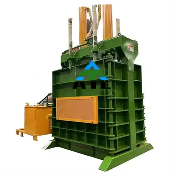 Hydraulic Driven Recycling Vertical Baler Equipment /wool Baling Press ...