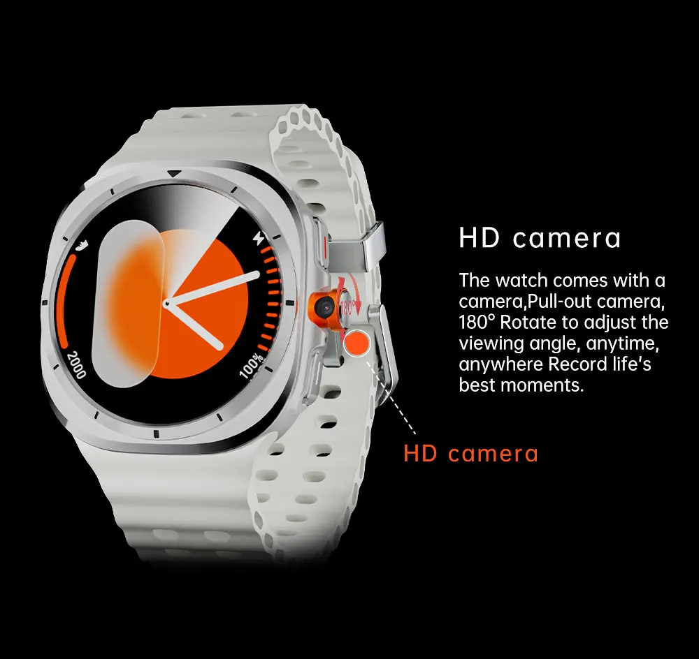 U8 Ultra Smartwatch with Camera & GPS - 4 Days Battery Life, ODM