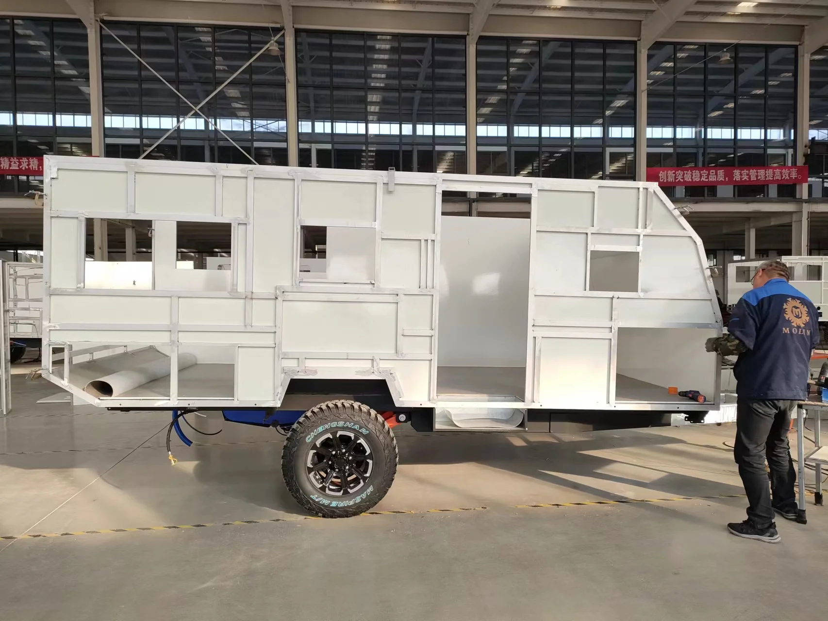 FRP Camper Rv Trailer Panel Caravan Trailer Fiberglass Travel Trailer ...