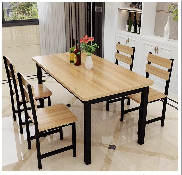 Wooden Dining Room Furniture Dining Table Set 4 Chairs - Buy Dinning ...