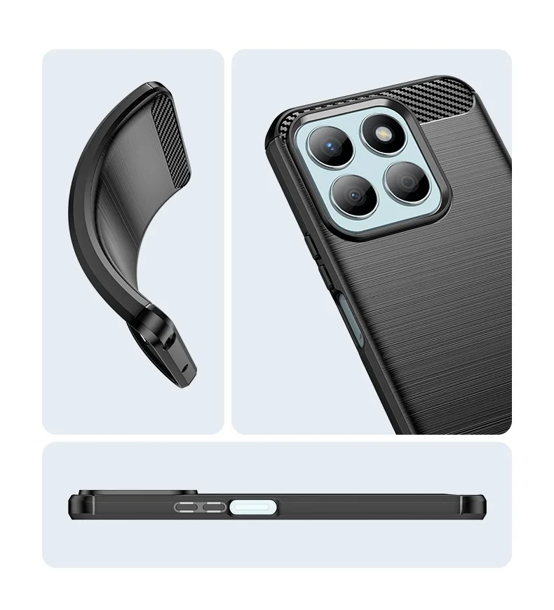 For Honor X9b Carbon Fiber Tpu Bumper Anti-shock Phone Case For Magic 6 ...