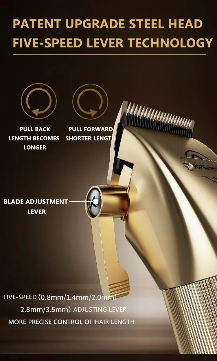 Professional Hair Clipper for Barbers - POP Barbers Hair Cutter Machine ...