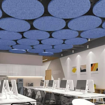 Architectural Ceiling Designs System Sound Absorption Circle Rectangle ...