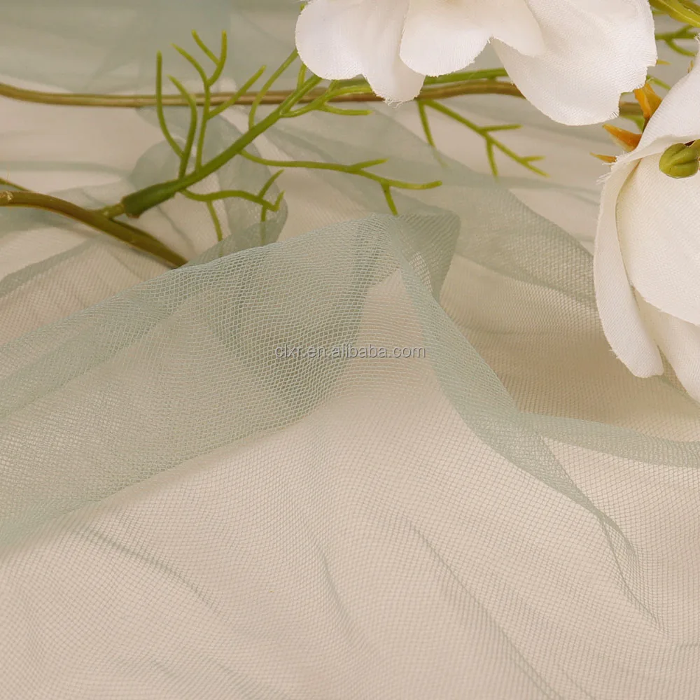 Tulle Fabric Wedding Gauze Sheer Veil Hexagonal Net Warp Tulle Mesh 20d ...