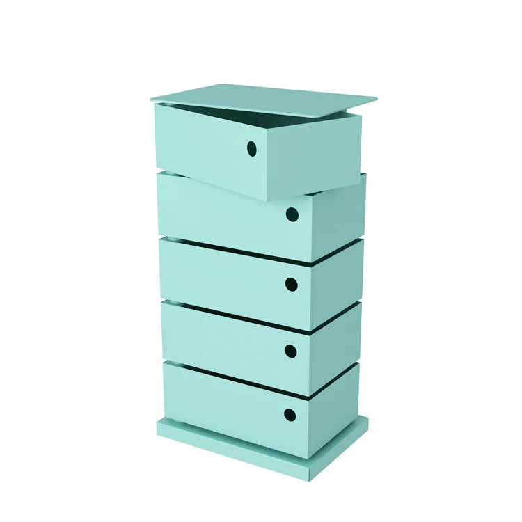 Rotatable Drawer Filing Cabinet 5-bin Storage Tower Anthracite - Buy 5 ...