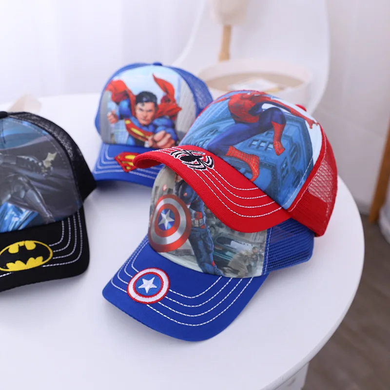 2024 Spider-Man Kids Cartoons Beanie Hats Fashion Boys Anime Hats ...