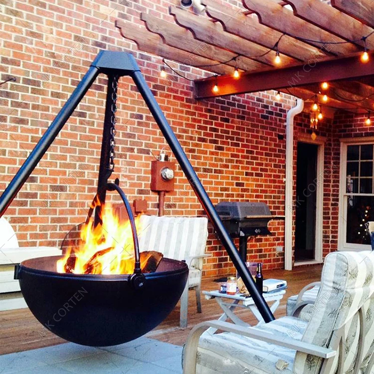 Extra Large Cauldron Fire Pit With Tripod Stand Trade Assurance Fire ...