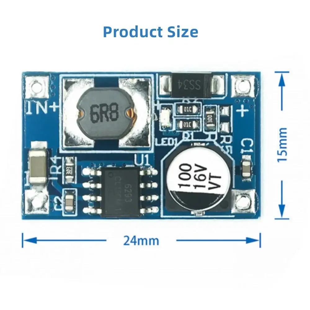 8w High Power Boost Module Input 3v-6v To 12v 3.7v Lithium Battery ...