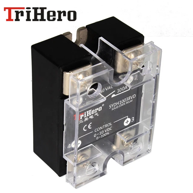 100a Solid State Relay 0-10v Ssr Power Controller Ssr-100vd ...