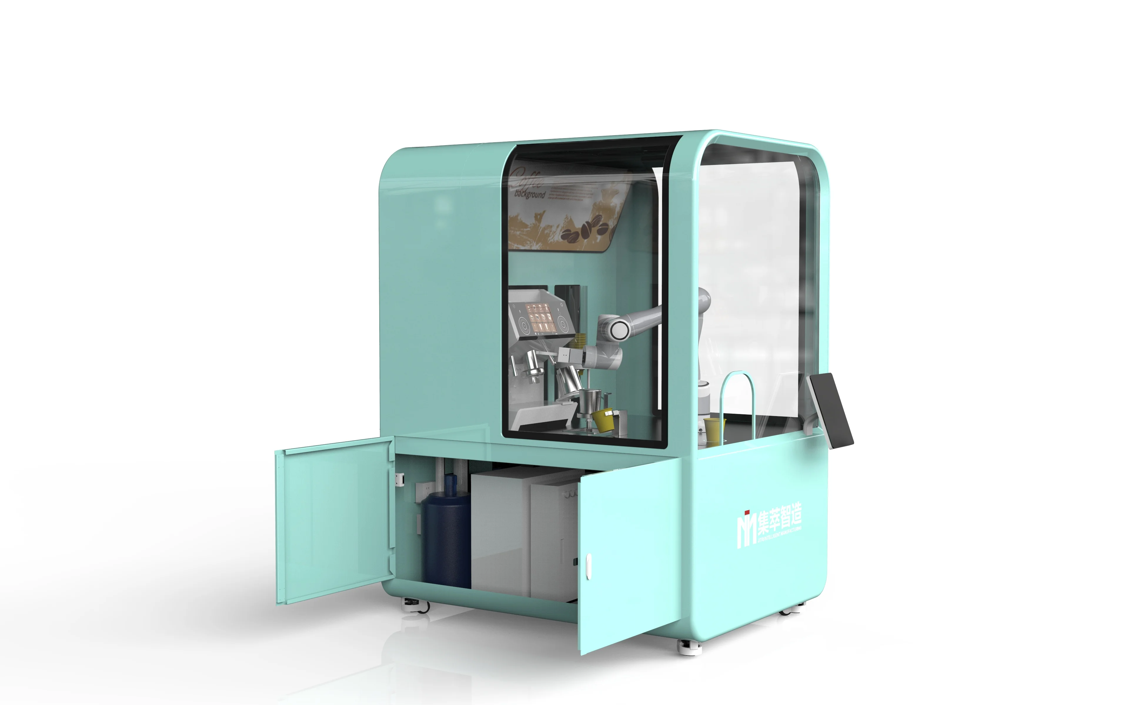 Customize Robot Coffee Machine - Robot Coffee Barista Kiosk