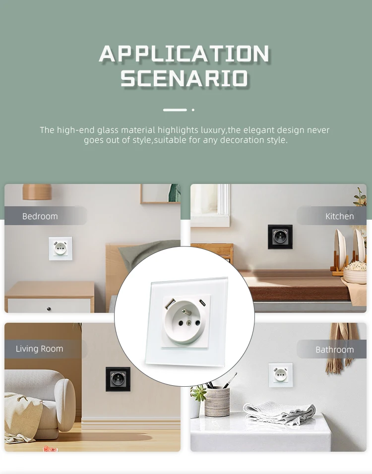 2.1a Type-a Type-c Usb Ports Fast Charging Dual Usb Socket With 220v ...