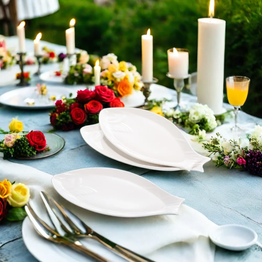 Commonly Used Irregular Melamine Fish Platos Assiette Plate Set Hotel ...