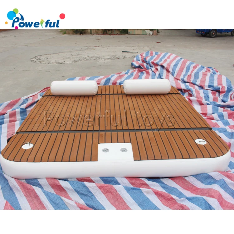 EVA Non-Slip Inflatable Floating Dock - 6 Person Capacity