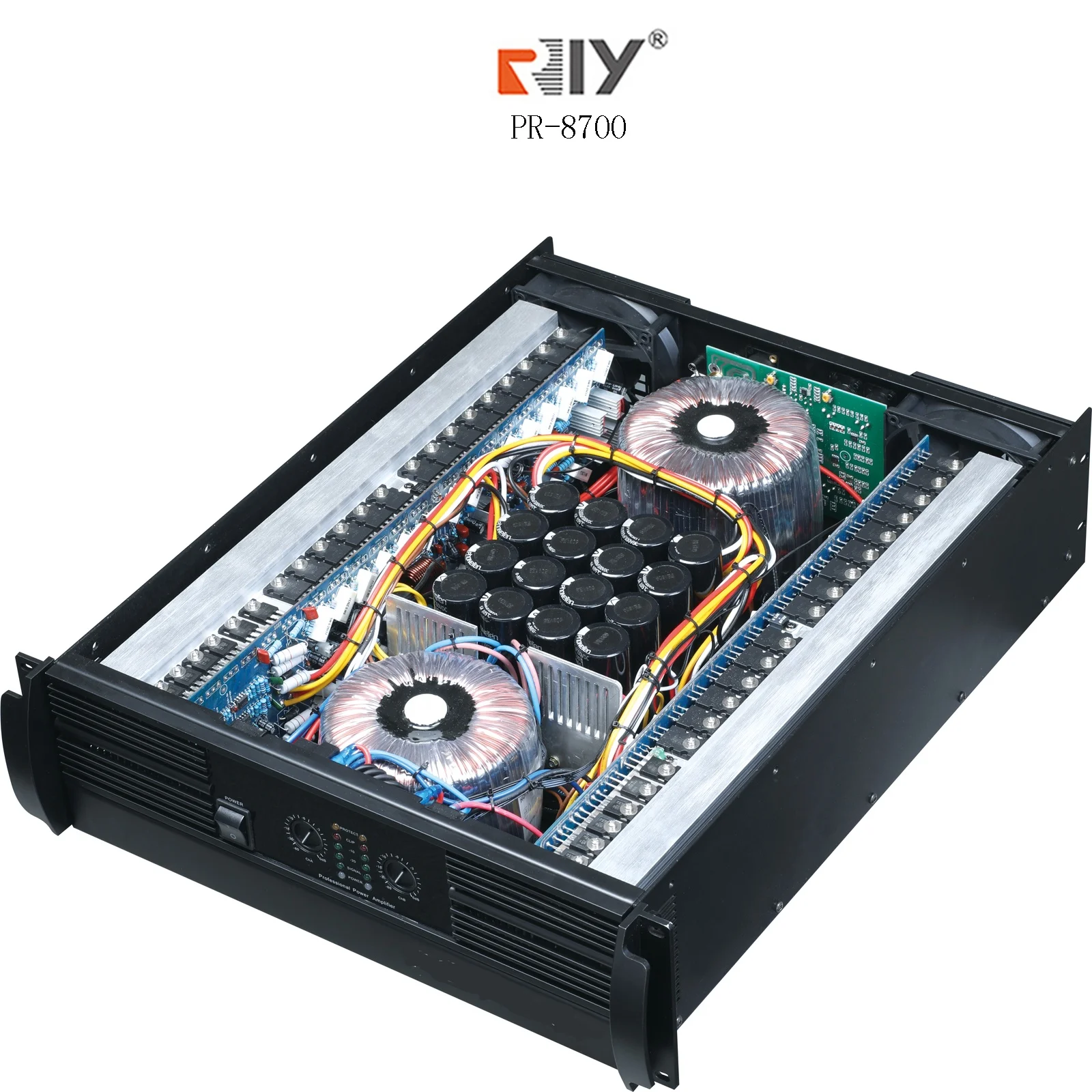 Double transformer 2 Channel 4500 Watts Professional Power Amplifier ...