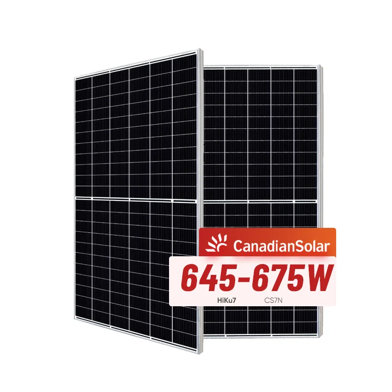 Canadian Solar Panels 650 Watts Mono 210mm Solar Cell 600W 640W 660W ...