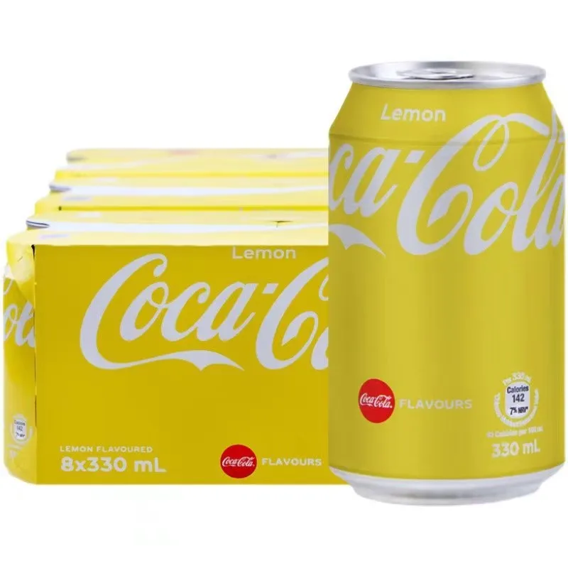 Coca-Cola Lemon Carbonated Drinks - Fruity Soda Beverage, 330ml Packed ...
