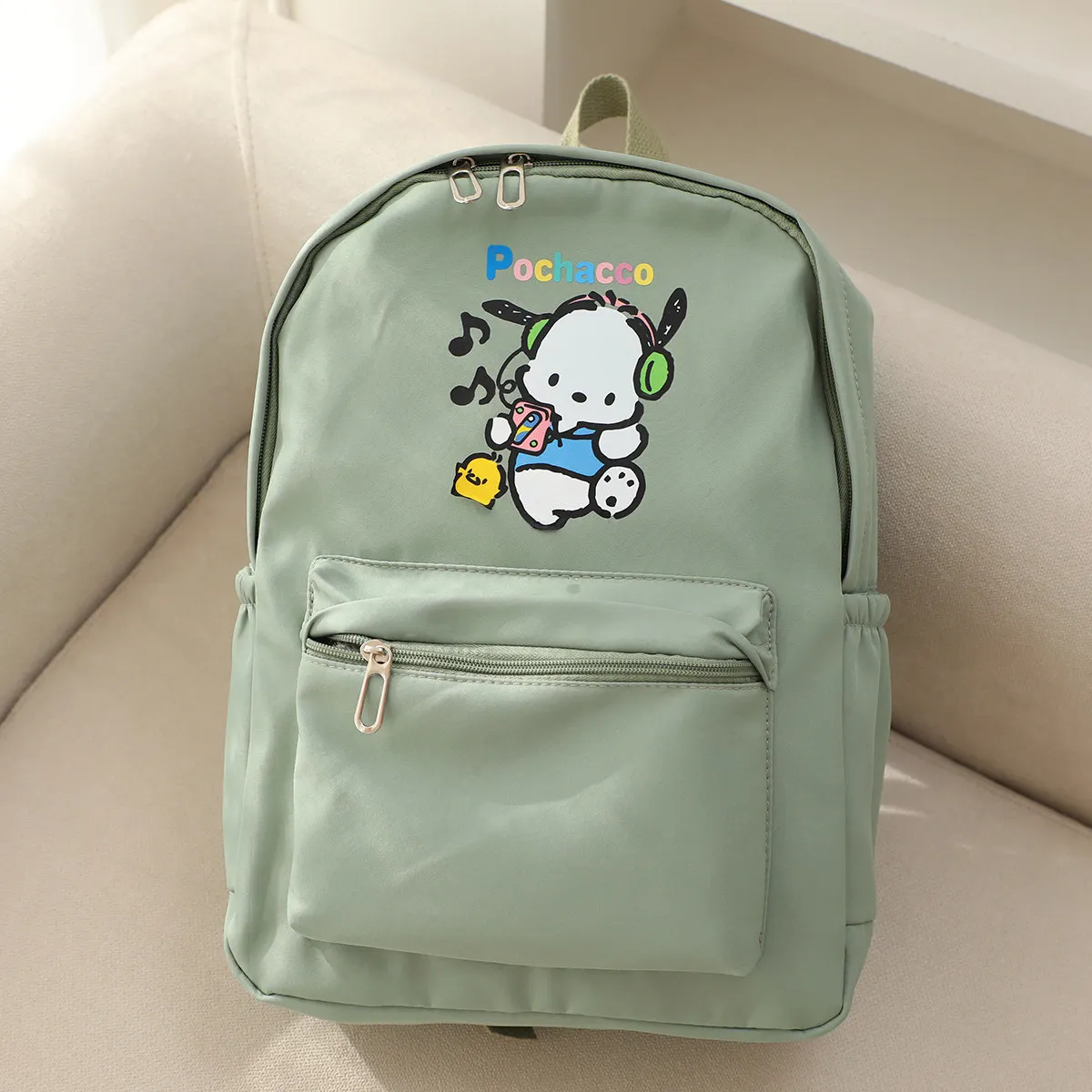 Cute Cartoon Sanrio Backpack Kuromi Pochacco Melody Cinnamoroll Pattern ...
