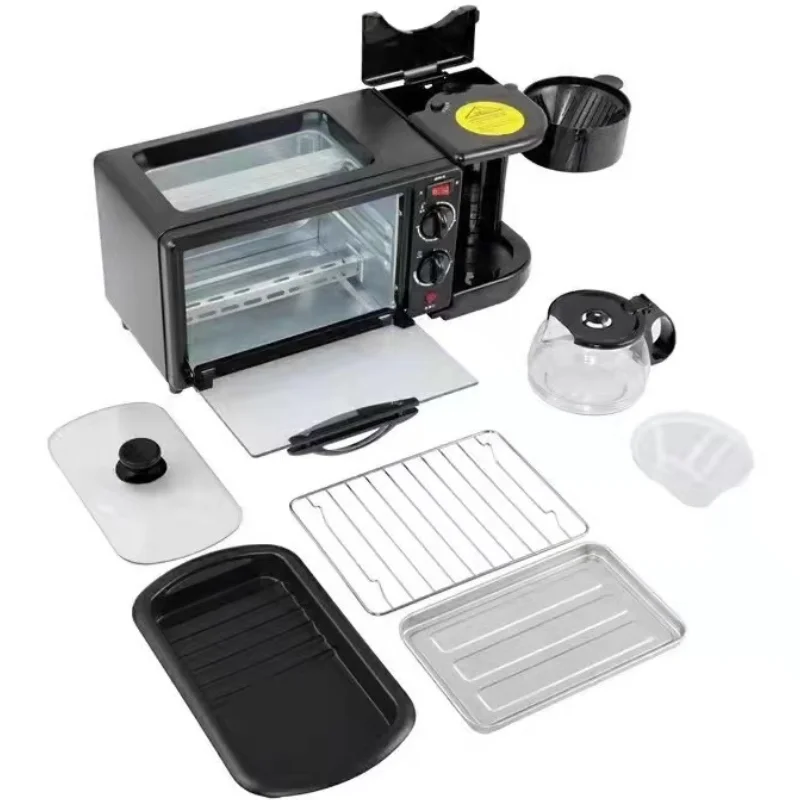 In Stock 3 In 1 Breakfast Makers Multi-function With Frying Pan Coffee ...