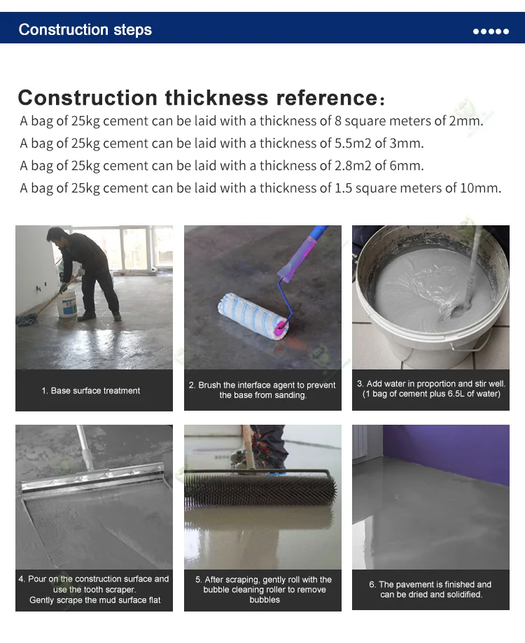 High Quality Commercial Self-level Cement In Low Cost - Buy Self ...