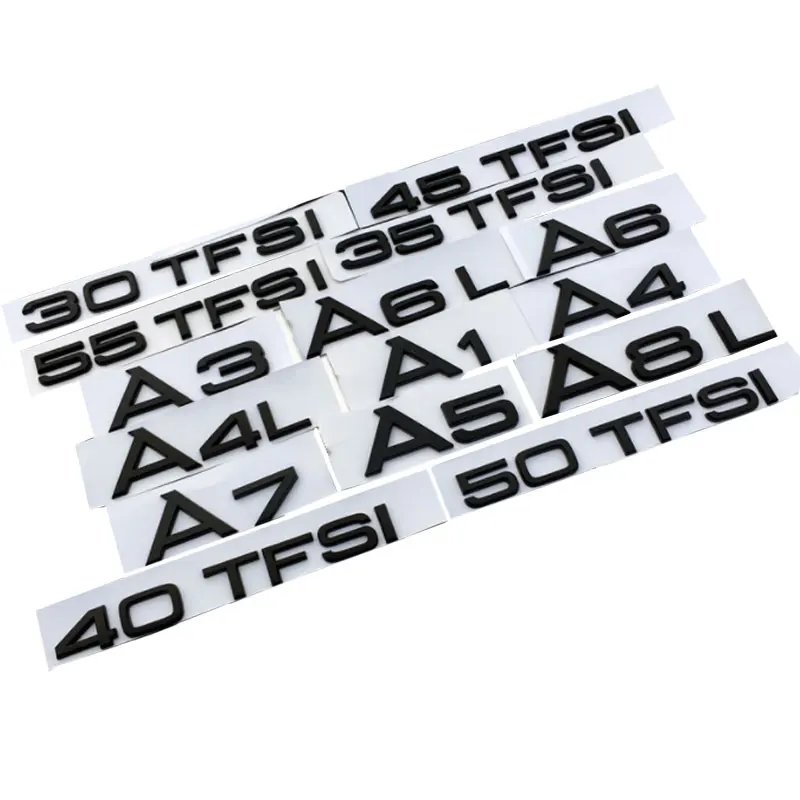 A3 A4l A5 A6l A8l A7 A7l Logo Car Stickers For Audi A Series Refit Accessories Rear Trunk Label ...