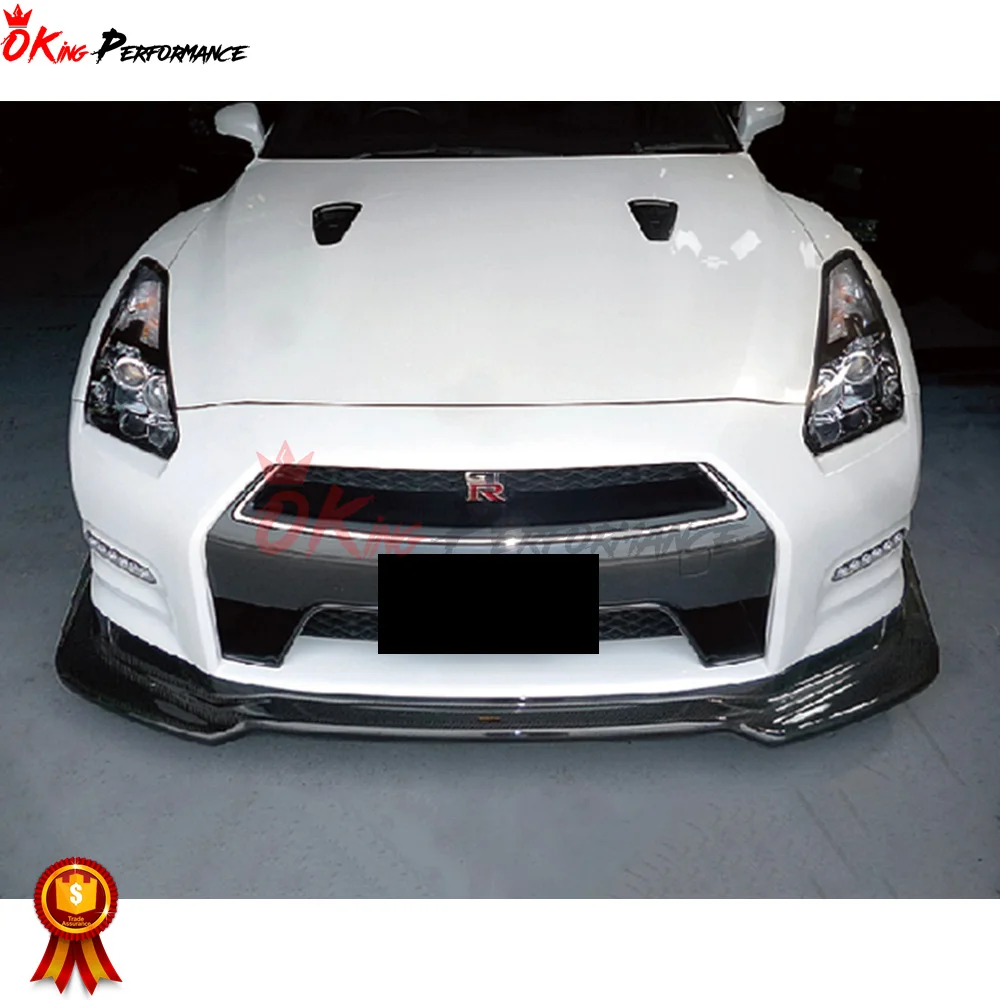 Ts Style Carbon Fiber Front Lip For Nissan R35 Gtr Dba Body Kit - Buy ...