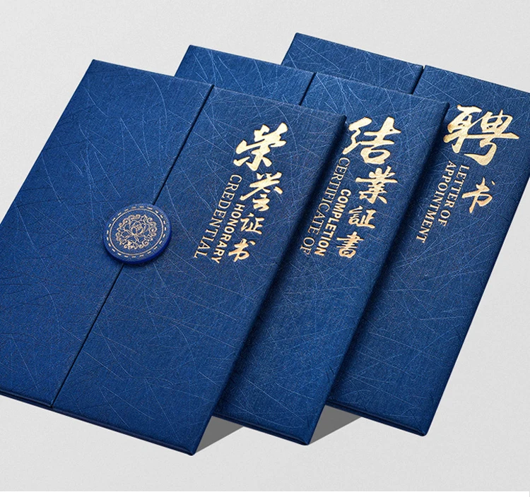 Custom Leather Trifold Certificate Holder - A4 Diploma Cover