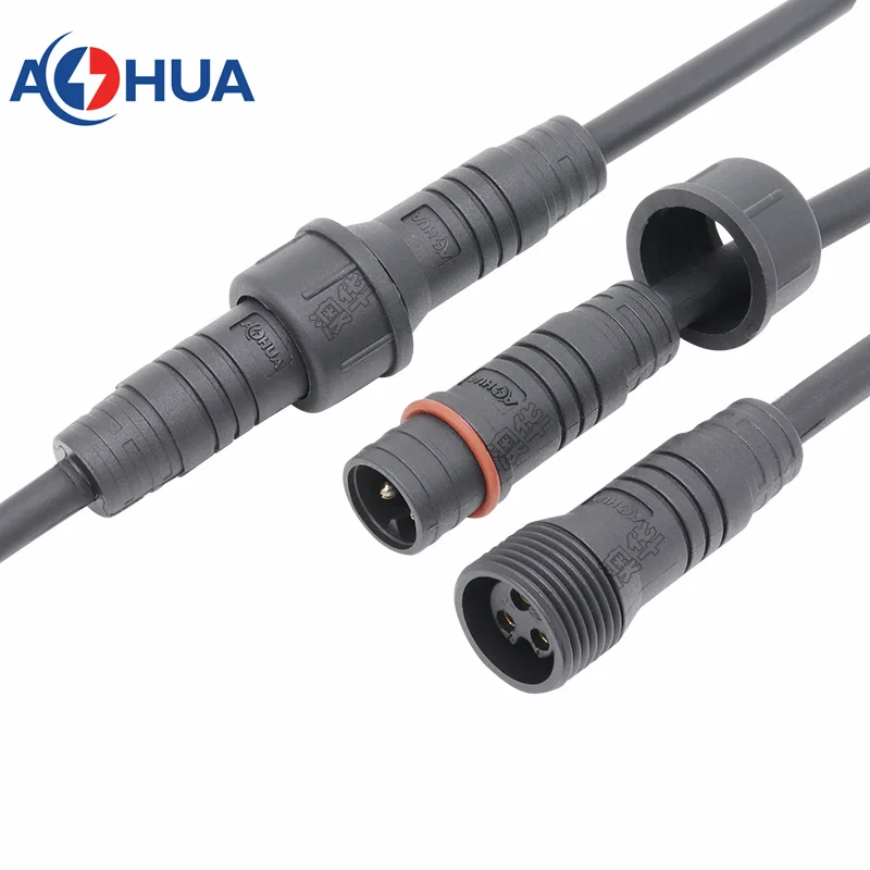 4 Pin Female Cable Connector Pvc Insulated Copper Core Power Electrical ...