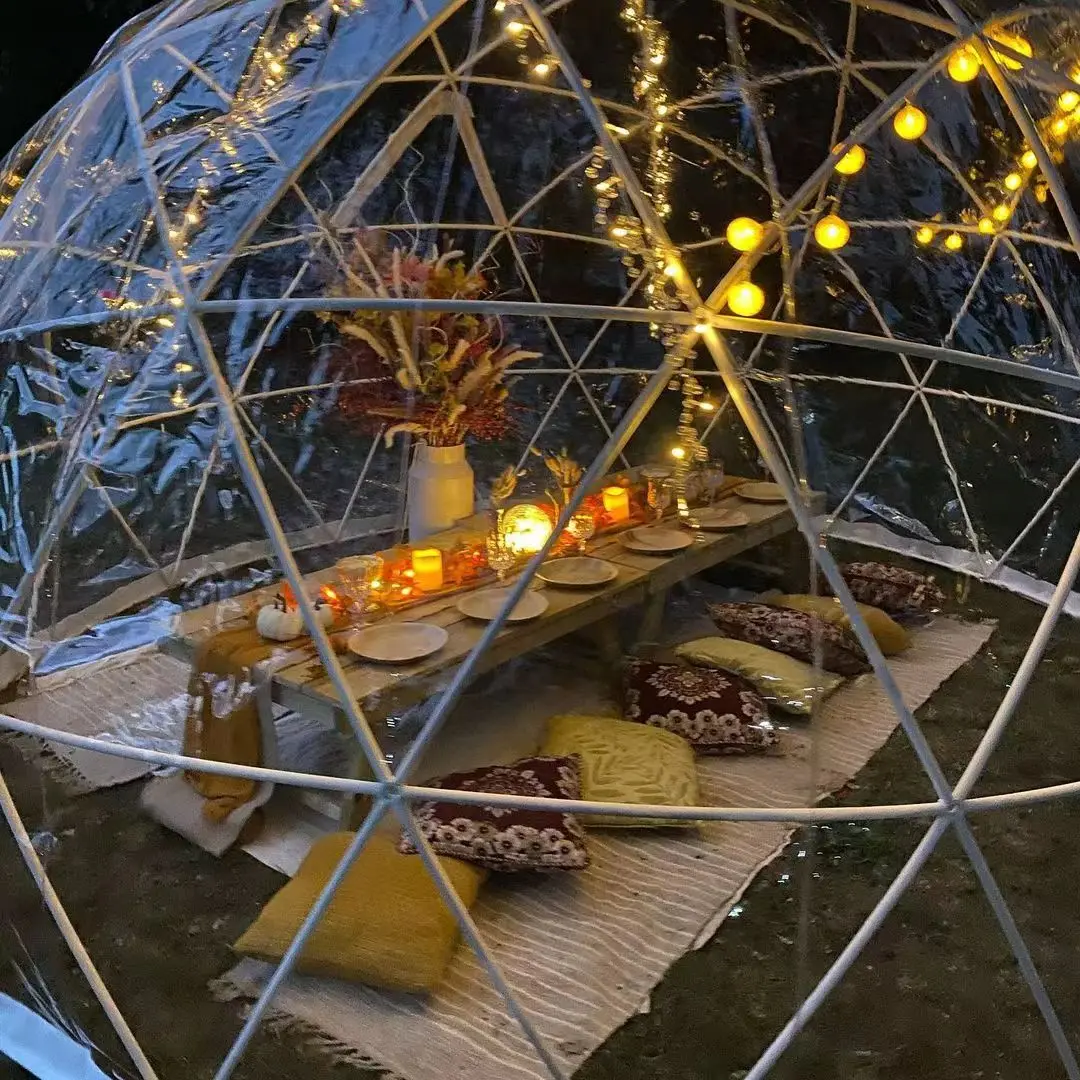 Clear Luxury Round Glamping Igloo Tent Dome For Outdoor Use - Odm