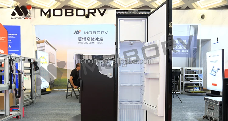 MOBORV Motorhome Refrigerator - 145L Slim Compressor Fridge