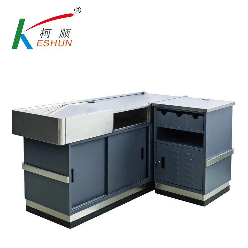 Small Supermarket Shopping Mall Grocery Store Retail Desk Cashier ...