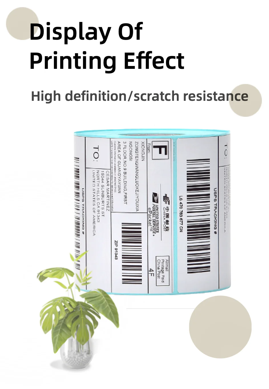 Blank White Waybill Sticker A6 Folded Thermal Label Sticker Paper ...