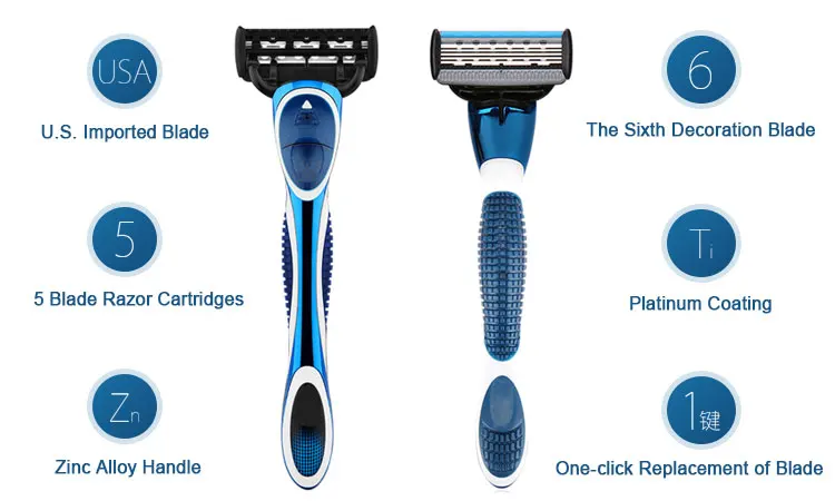 Summeruality Underarm Leg Face Shoving Lubricant Strip Shaved Razors ...