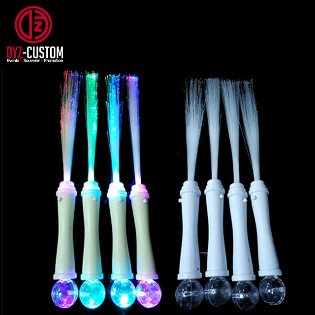 Light Up Fiber Optic Stick Wands Plastic Led Fiber Optic Stick With ...