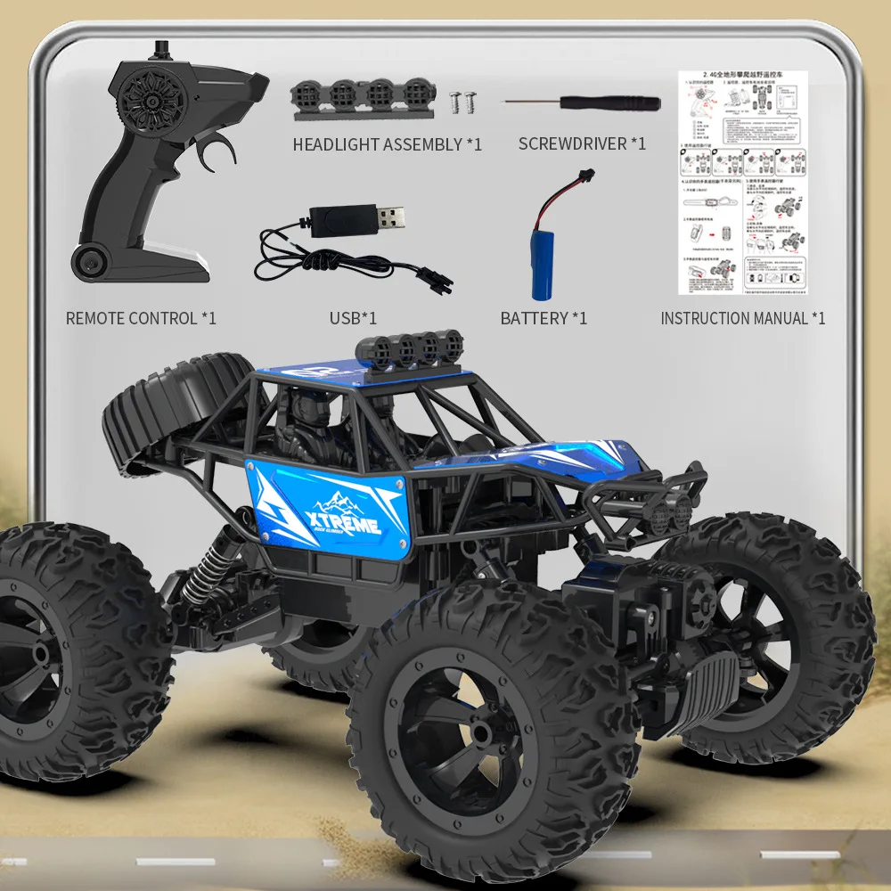 Newset 2024 Q145 Rc Car Alloy Climbing Cars 2.4g 4wd Remote Control Car 1:16 Rc Rock Crawler All ...