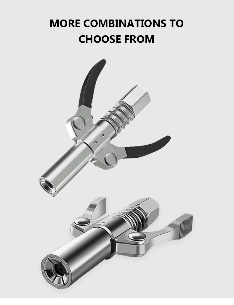 Quick Release Spring Loaded Grease Gun Coupler - 10000psi