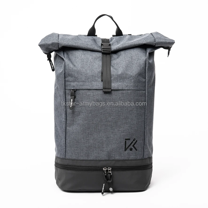 Ergonomics Black Nylon Laptop Backpack Business Travel Shoulder Bag ...