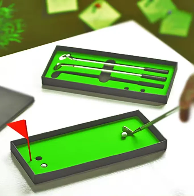 Wholesale Promotion Original Fun Table Toys Metal Mini Golf Pen Gift ...
