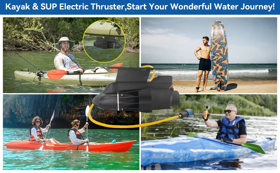 Directional Fishing Kayak Belly Boat Motor , Turn Right or Left ...
